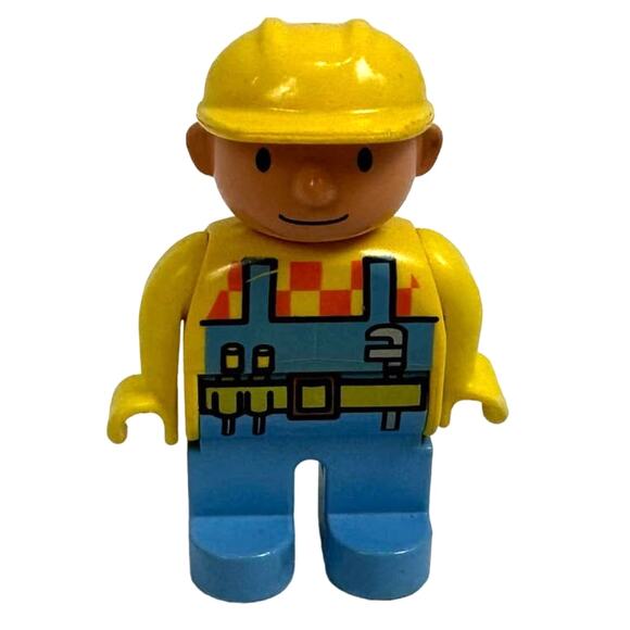 Lego | Toys | Duplo Bob The Builder Figure Brick Construction Worker ...